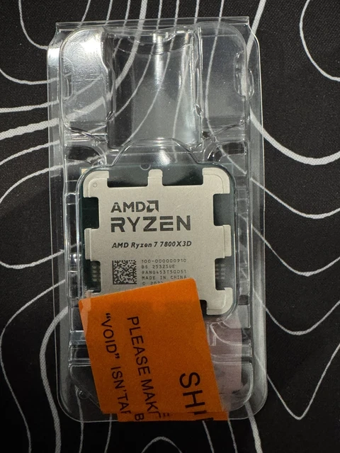 AMD RYZEN 7 7800X3D CPU - Socket AM5, Tray £280.00 - PicClick UK