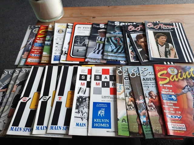 25 ST MIRREN Programmes From 1980s, 90s,and 00s £14.99 - PicClick UK