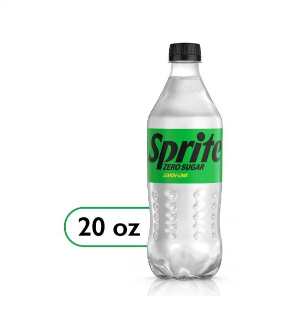 NEW SPRITE ZERO SUGAR Lemon Lime Soda Pop (3) 20 Oz Bottles £12.90 ...