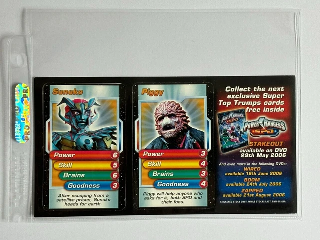 TOP TRUMPS POWER Rangers SPD DVD STT Super Top Trumps Orange Sunuko and ...