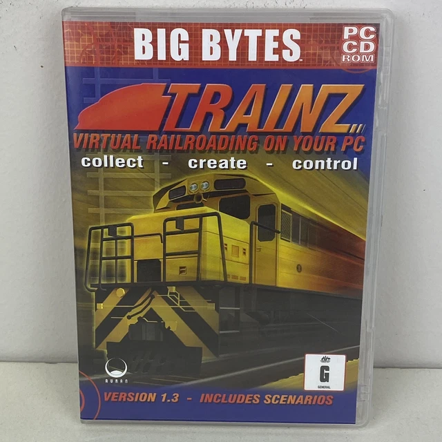 TRAINZ PC CD ROM 2001-02 Computer Video Game Train SIM RPG Vintage Free ...