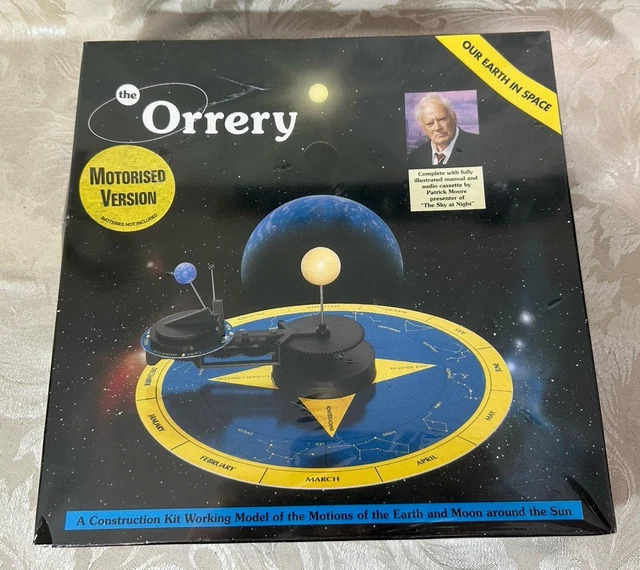 THE ORRERY MOTORISED Version - Our Earth in Space - Patrick Moore - NEW ...