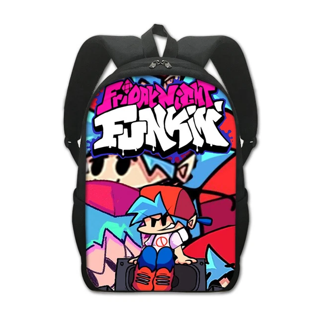 ZAINO FRIDAY NIGHT Funkin FNF 3D borsa da viaggio zaino portatile ...