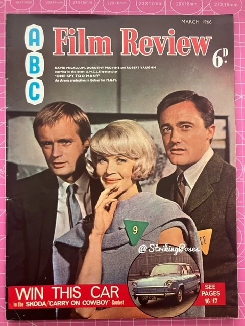 ABC FILM REVIEW MARCH 1966 RAQUEL WELCH pin up SOPHIA LOREN DAVID ...