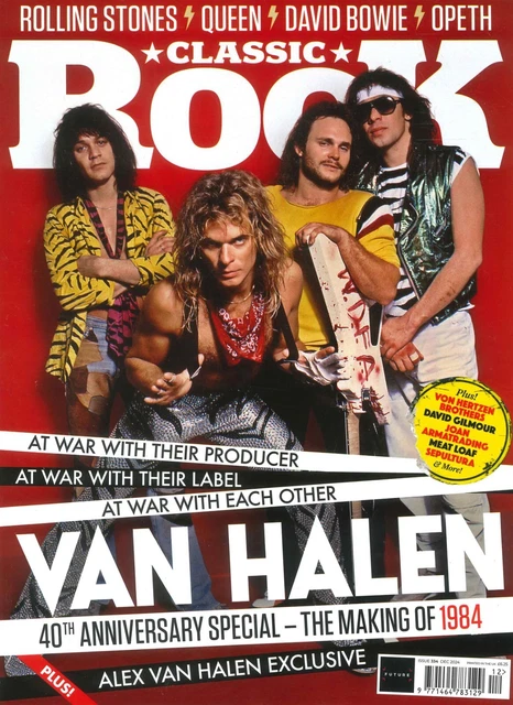 CLASSIC ROCK MAGAZINE Van Halen 40th Anniversary, Rolling Stones, Queen ...