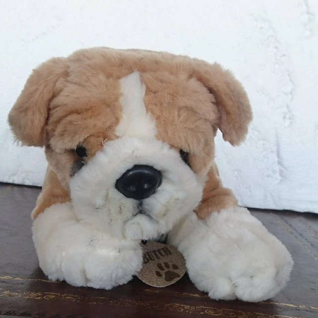 KEEL TOYS BUTCH the Bulldog Soft Toy Plush with Name Tag Cuddly Stuffed ...