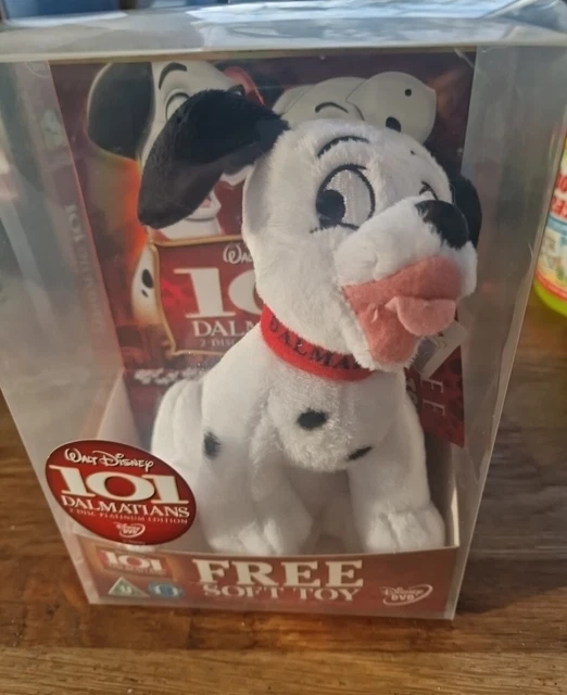 WALT DISNEY 101 Dalmatians Platinum Edition DVD With Free Soft Dog Toy ...