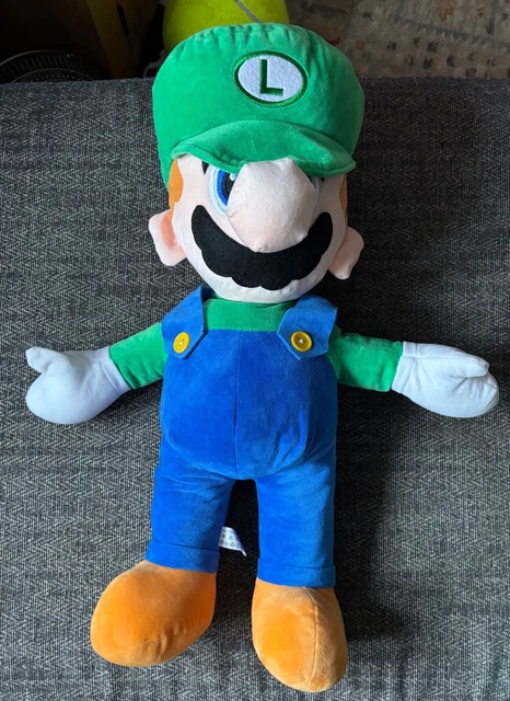 SUPER MARIO BROS Plush 22” Soft Toy Large LUIGI £10.78 - PicClick UK