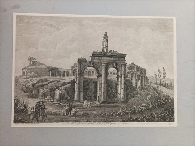 INIZI 800 RARA incisione su rame di Rossini S.Maria Capua Vetere EUR ...