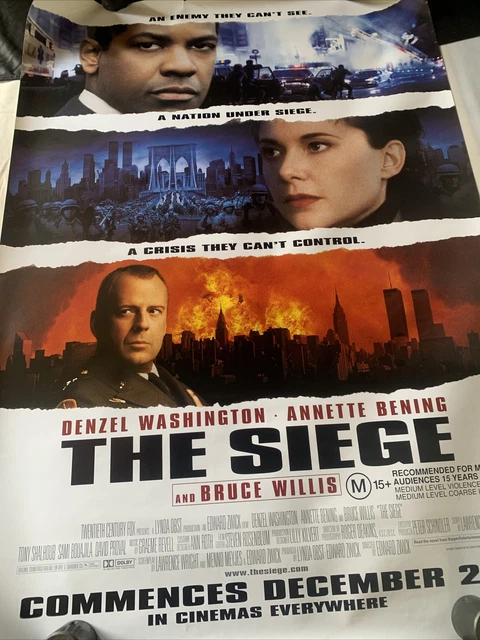 ORIGINAL VINTAGE MOVIE Poster Cinema One Sheet The Siege Bruce Willis $6.00 - PicClick AU