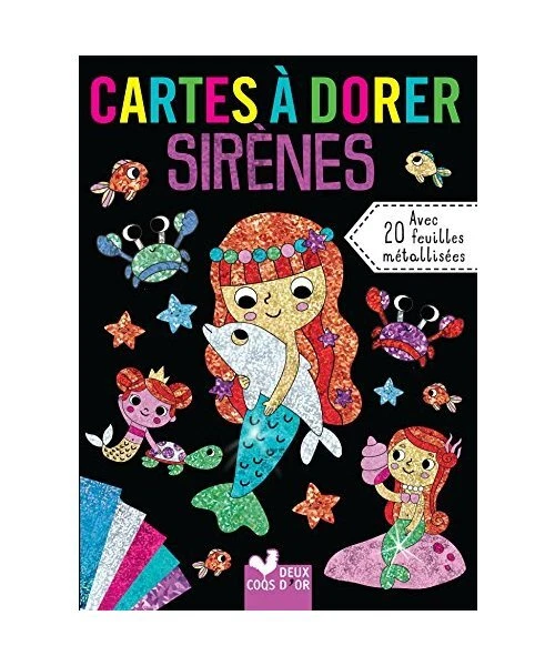 CARTES À DORER - Sirènes: Avec 20 feuilles métallisées EUR 11,10 ...