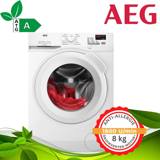 AEG WASCHMASCHINE FRONTLADER 8kg Inverter Motor 1600 Umin Lavamat ...