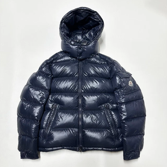 100% AUTHENTIC MONCLER Maya Size 2 M Medium Navy Mens Jacket Mens ...