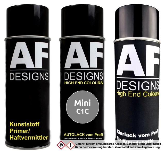 PLASTIQUE SPRAY KIT pour Mini C1C Emeraude Gris Perle Pare-Chocs EUR 33 ...
