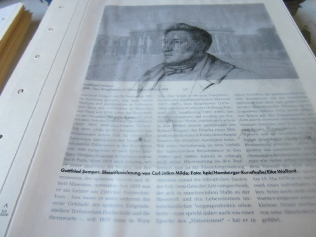 KAISERREICH ARCHIV N5 5206 Gottfired Semper Architekt EUR 6,25 ...