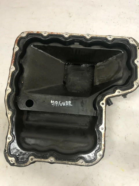 2008 JAGUAR XF 2.7 D Engine Oil Pan Sump Tray 4R8Q-6675-Ga £18.50 ...