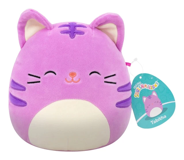 SQUISHMALLOWS 7.5& EVERYDAY Tabitha Purple Tabby Cat - New With Tags £ ...