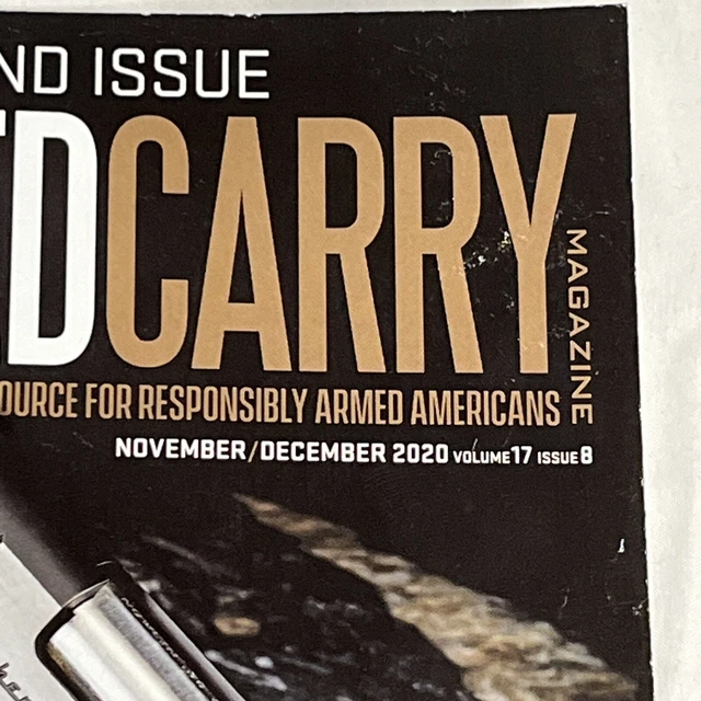 CONCEALED CARRY MAGAZINE High End Issue Firearms USCCA November ...