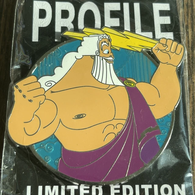 RARE DISNEY PIN Zeus Heroes WDI Profile Fantasy LE Hercules Megara ...