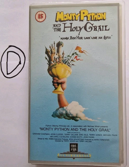 MONTY PYTHON AND The Holy Grail VHS tape featuring John Cleese (CBS Fox ...