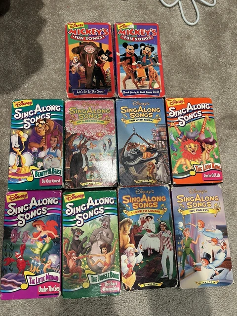 DISNEY SING ALONG Songs VHS Lot (The Lion King, Peter Pan, and more!) £ ...