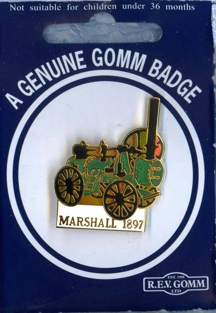 MARSHALL 1897 PORTABLE - Traction Engine Enamel Badge (Gomm) £4.49 ...