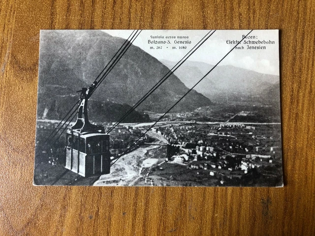 CARTOLINA FUNIVIA AEREA Nuova Bolzano S. Genesio Viaggiata 33 EUR 19,00 ...