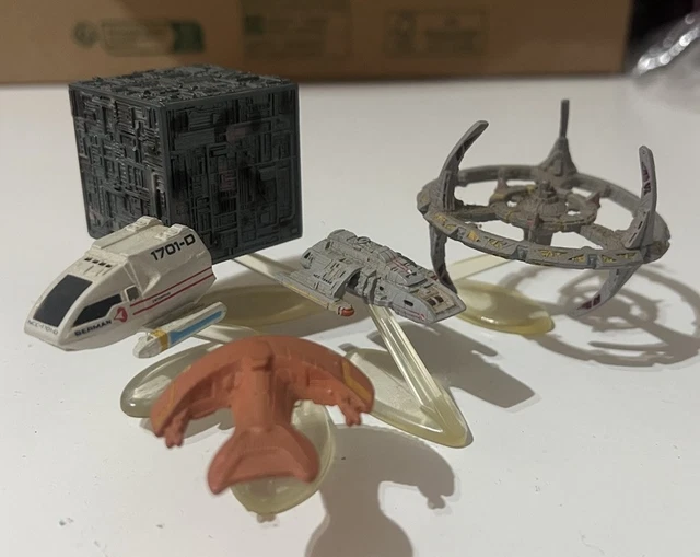 STAR TREK MICRO Machines (TNG DS9) - Borg Cube, Shuttles, Deep Space 9, Ferengi £21.52 - PicClick UK