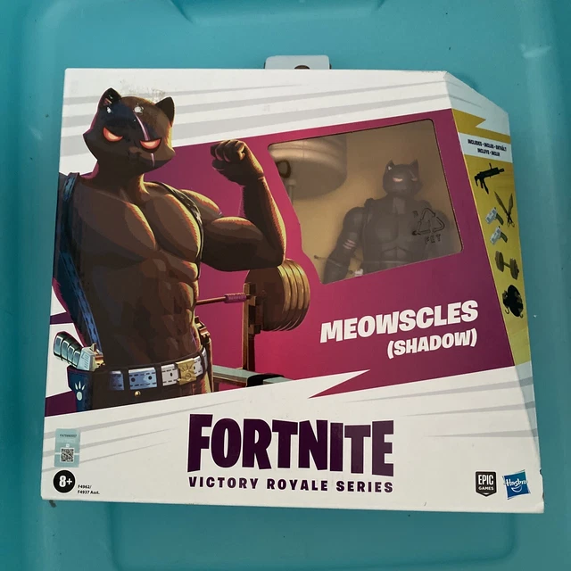 HASBRO FORTNITE VICTORY Royale Series Meowscles Shadow Deluxe 6” Action ...