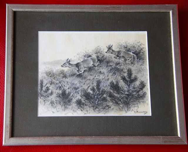 JAGDMALER REINHOLD FEUSSNER, Reh, Hirsch, Wildschwein, Jagd, Blattzeit ...