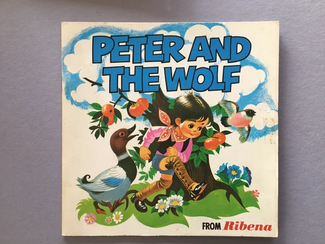 PETER AND THE Wolf - 7" flexi-disc/story book from RIBENA: Alvar Lidell ...