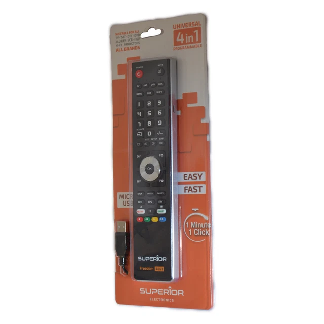 TÉLÉCOMMANDE SUPERIOR FREEDOM Micro USB 4in1 Universel Smart ...
