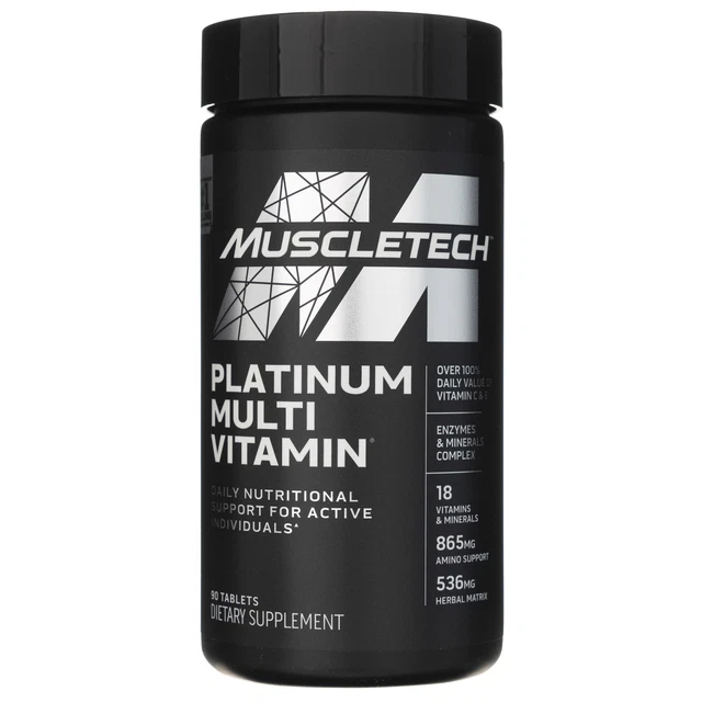 MUSCLETECH PLATINUM MULTIVITAMIN, 90 tablets £23.45 - PicClick UK