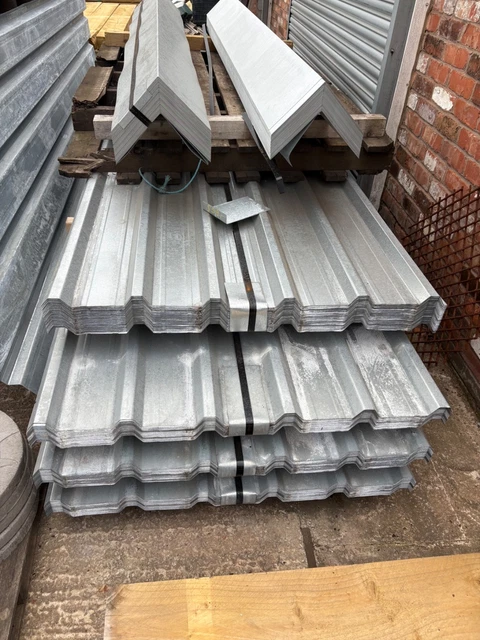 BOX PROFILE METAL roofing sheets 8ft 2.4x1100-. £21.50 - PicClick UK