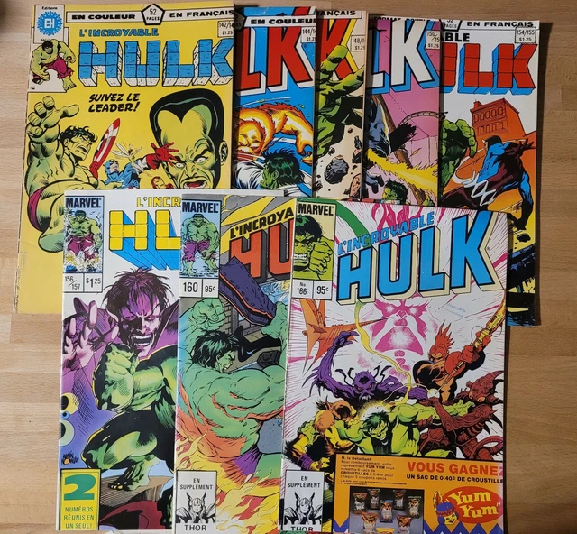 L'INCROYABLE HULK FRENCH comic Francais 1983 Editions Héritage $70.00 - PicClick CA