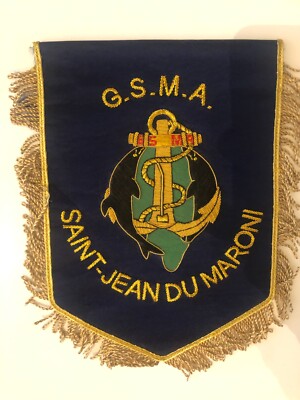 FANION BRODE EN Cannetille Du Groupement Du Service Militaire Adapte ...