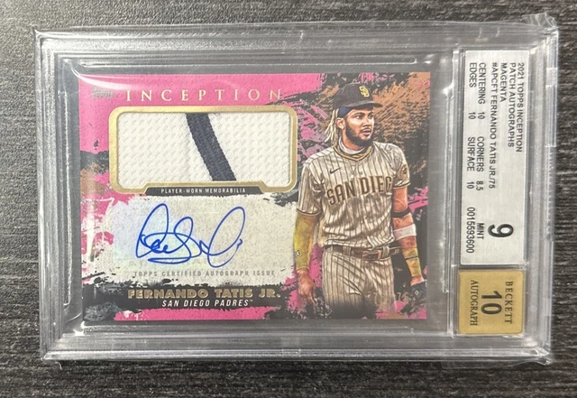FERNANDO TATIS JR 2021 Topps Inception Patch AUTO MAGENTA 75/75 SP ...