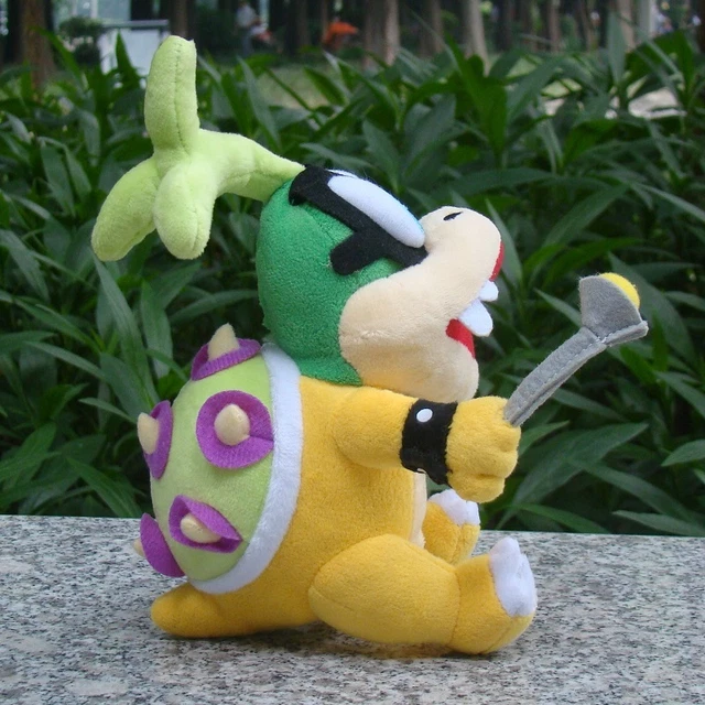 IGGY KOOPA 6& Super Mario Bros Run Plush Toy Baby Bowser Son Koopalings ...