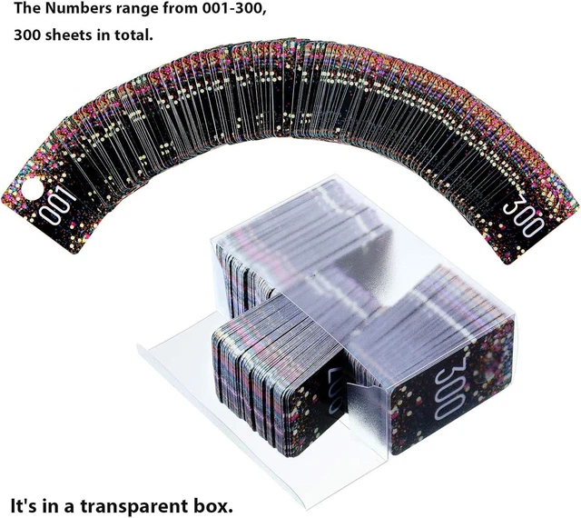 LIVE PLASTIC NUMBER Tags, Consecutive Reusable Normal and Mirrored ...