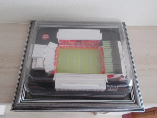 ARSENAL FC HIGHBURY stadium model mounted in frame £9.99 - PicClick UK