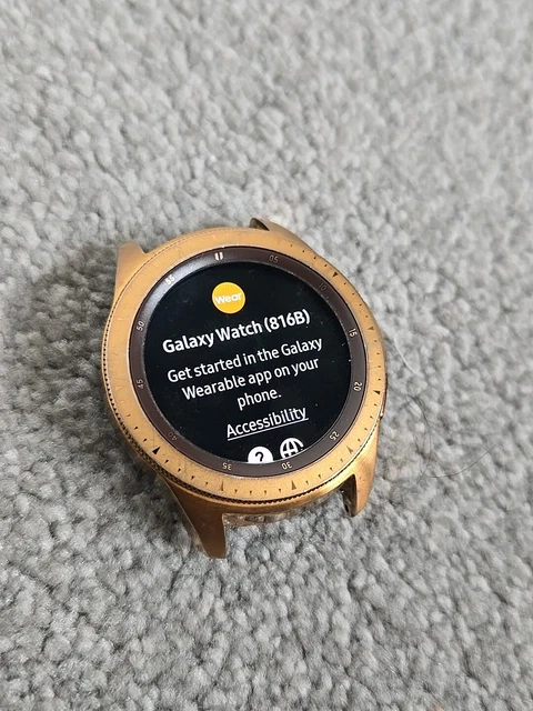 SAMSUNG GALAXY WATCH 42mm SM-R810 Rose Gold *read Description* AM20 £19 ...