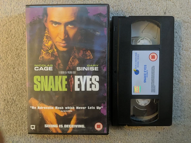 SNAKE EYES VHS Video Big Box Ex Rental PAL Touchstone Poctures £5.59 ...