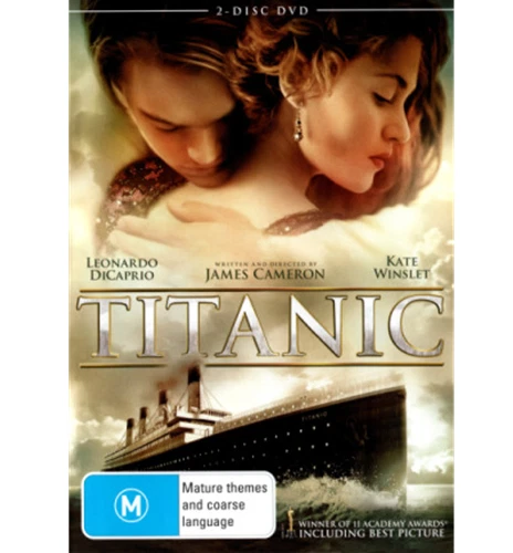 TITANIC 2 DISC DVD Deleted Scenes & Alternate Ending Region 4 Brand New ...