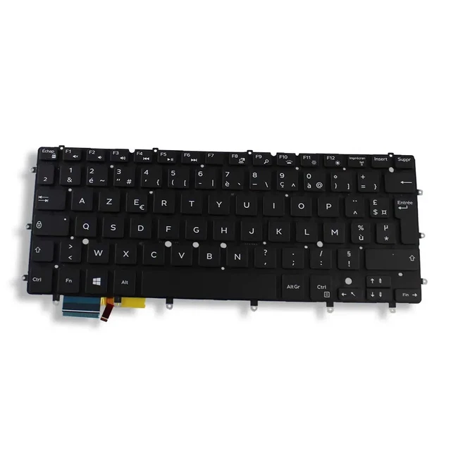 FRENCH BACKLIT KEYBOARD Assembly (AZERTY Layout) - Dell Inspiron 13 ...
