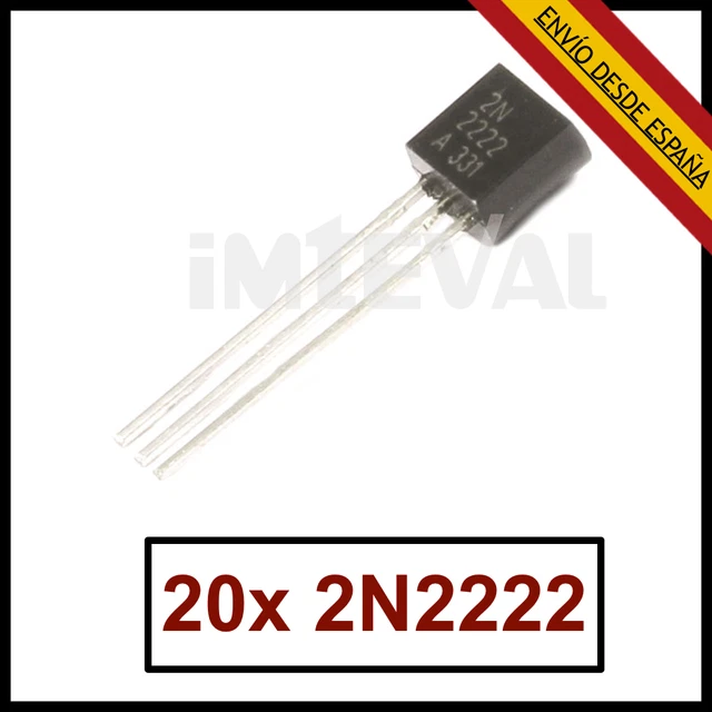20X 2N2222 TRANSISTOR NPN 40V 800mA 300MHz Small Signal Switching TO-92 ...