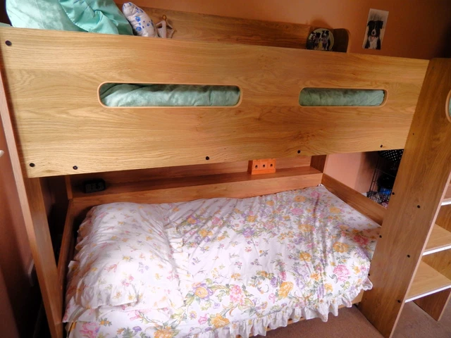 SKY ADULT BUNK Bed Frame With Storage Shelf Excellent Condition £156.70 ...