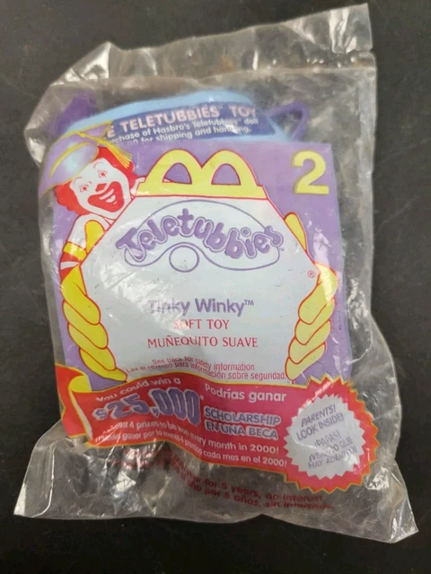 TELETUBBIES TINKY WINKY Clip On Carabiner Purple 5" Happy Meal Key ...