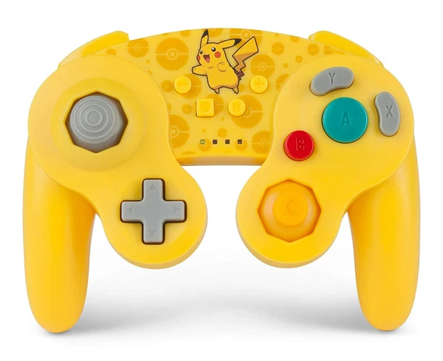 POWERA POKÉMON KABELLOSER Controller Pikachu Gelb Wireless Gamecube ...