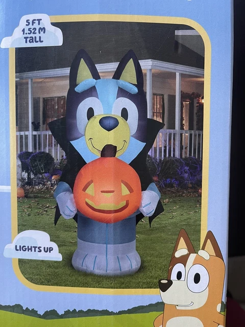 2023 BLUEY VAMPIRE Airblown Halloween Inflatable 5 foot New In Box $89. ...