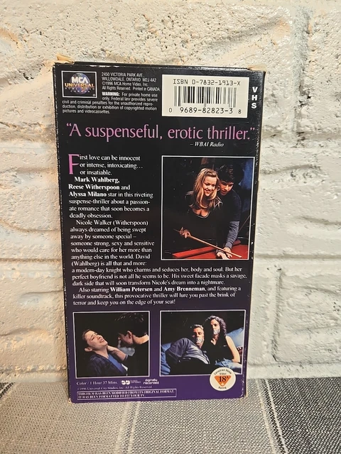 FEAR (VHS, 1996) Mark Wahlberg Reese Witherspoon Horror $5.97 - PicClick CA